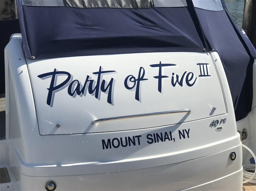 Boat Lettering & Design Samples | Custom Design Graphics | Long Island