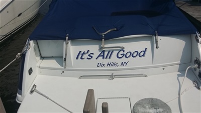 Boat Lettering & Design Samples | Custom Design Graphics | Long Island